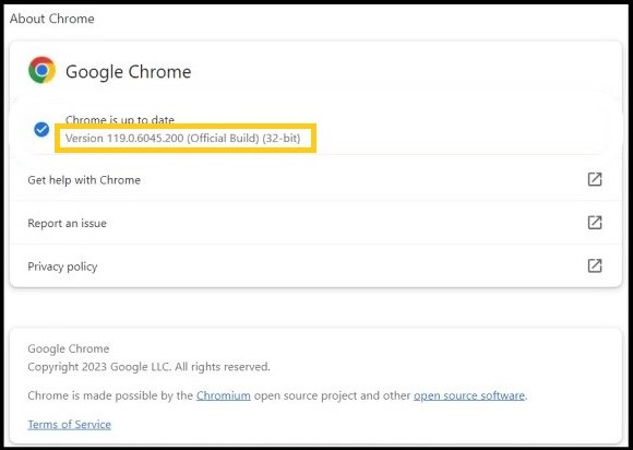 Laptop/Desktop - Find the Browser Version I am Using – Lumeca Health